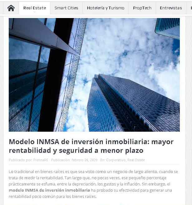 Modelo INMSA de inversión inmobiliaria: mayor rentabilidad y seguridad ...